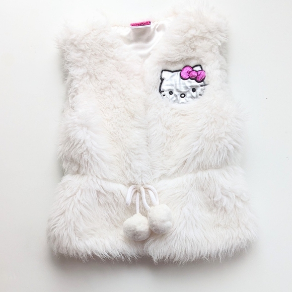 Hello Kitty | Jackets & Coats | Hello Kitty Furry Vest | Poshmark